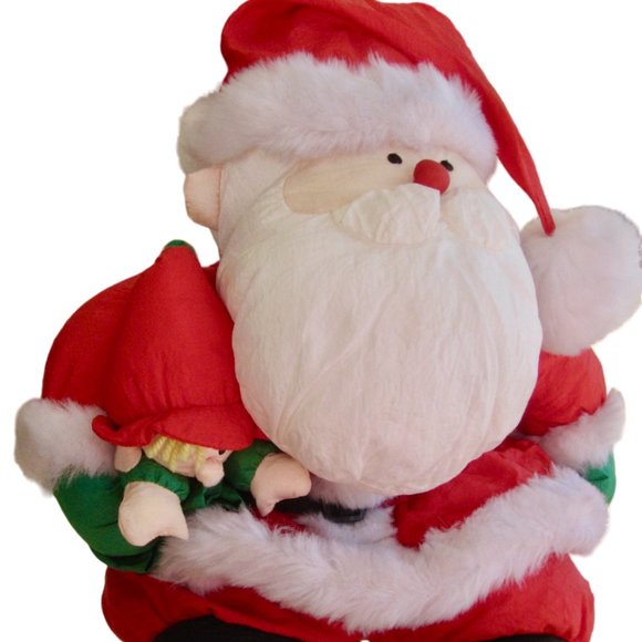 Stuffins | Toys | Vintage Stuffins Santa Claus Elf Red Parachute Nylon ...